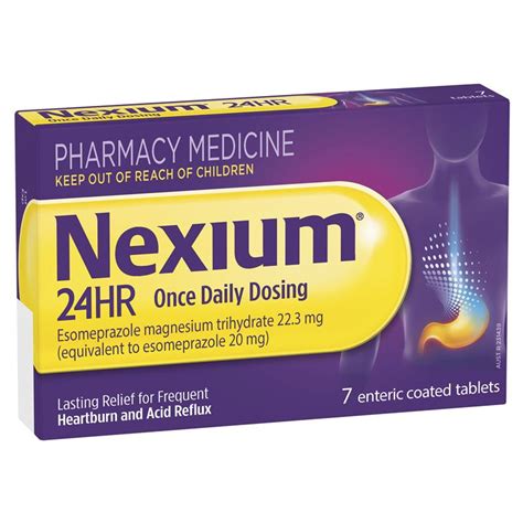 Buy Nexium 24hr 20mg Tablets 7 Online At Chemist Warehouse