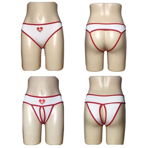 섹시한 간호사 유니폼 오픈 가랑이 엉덩이 팬티 팬티 팬티 반바지 여성 란제리 에로틱 숙녀 비키니 끈panties