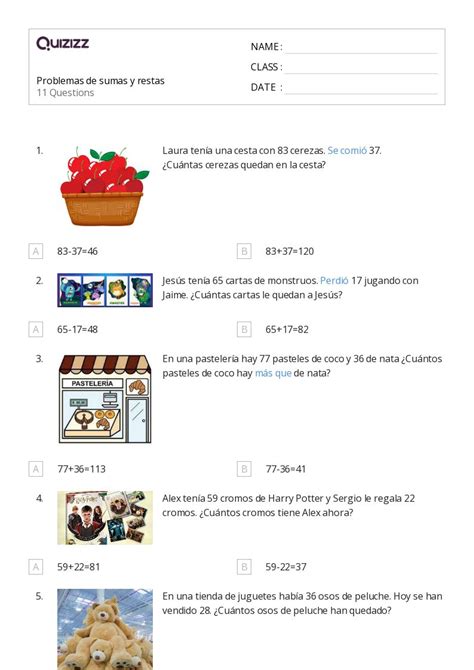 Problemas De Suma