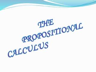 The Propositional Calculus PPT