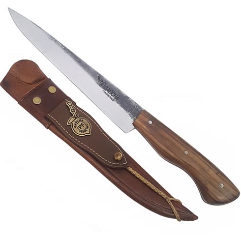 Faca Rustica Para Churrasco Aço Carbono 8” Cabo Guajuvira Leroy Merlin