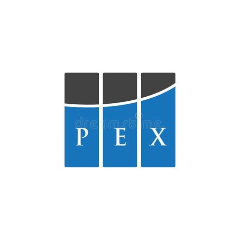 Pex Letter Logo Design On White Background Pex Creative Initials