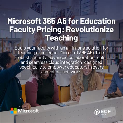 Microsoft 365 A5 For Faculty Comprehensive Tools For Education Ecf