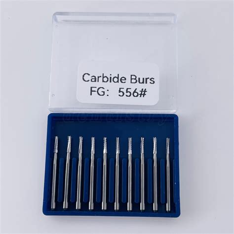 Dental Fissure Tungsten Steel Carbide Burs High Speed Handpiece FG 556