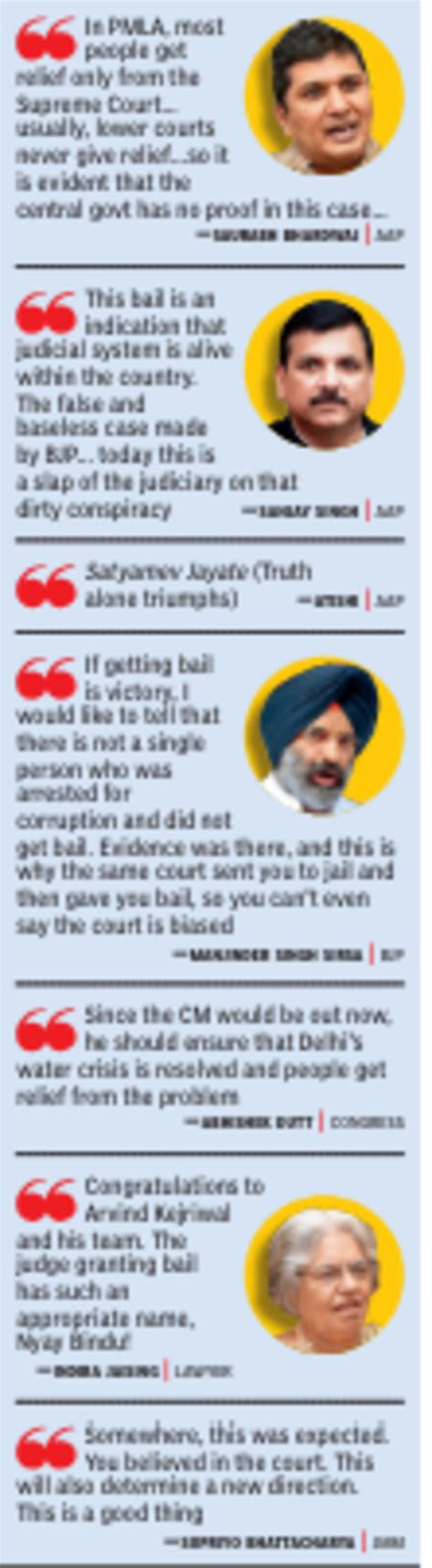 Delhi CM Arvind Kejriwal Gets Bail In Excise Case ED To Move HC Today Delhi News Times Of India