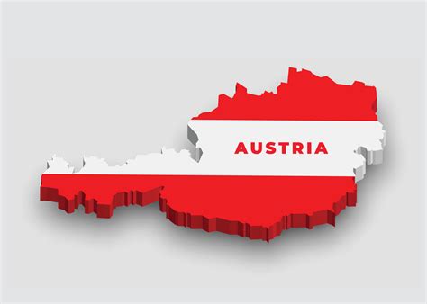 Austria D Flag Map Vector Vector Art At Vecteezy