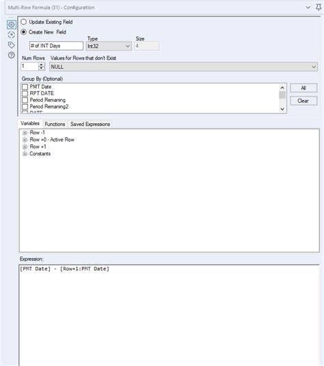 Solved Multi Row Formula Subtract Datedays Row 1 From Alteryx