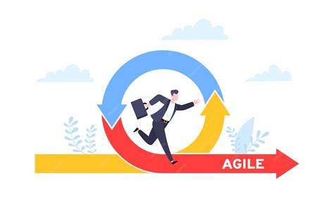 Premium Vector Agile Development Methodology Business Concept Flat
