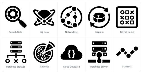 A Set Of 10 Web Marketing Icons As Search Data Big Data Networking