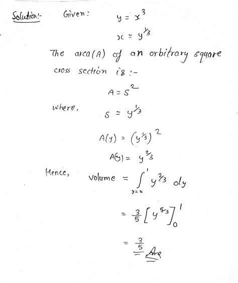 [solved] 19 find the volume of the solid whose base is the region