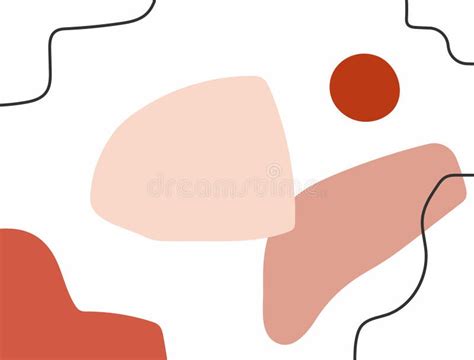 Stylish Abstract Rectangular Background With Different Shapes Drawn By