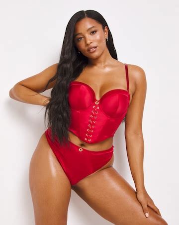 Simply Be Satin Lace Up Midi Thong Simply Be Simply Be Satin Lace Up Midi Thong Simply Be