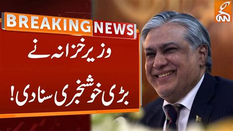 Finance Minister Ishaq Dar Gave Good News Breaking News Gnn Youtube