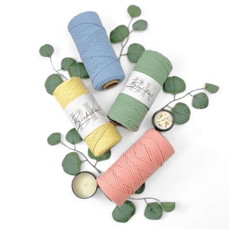 Bochiknot Braided Macrame Cord 4mm 109yds Bochiknot