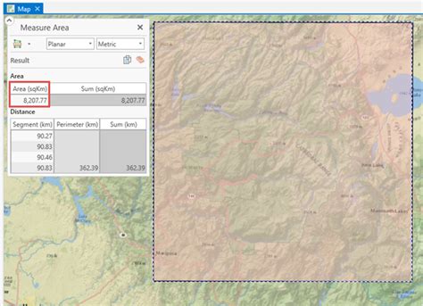 Problem Polygon Measurement Displays Incorrect Values When Using The Measure Tool In A Di