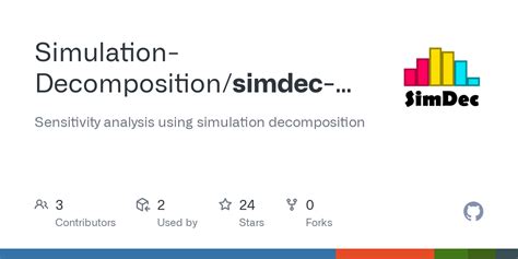 Github Simulation Decompositionsimdec Python Sensitivity Analysis Using Simulation Decomposition