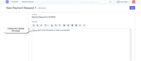 Payment Request Email Content Selling CRM Frappe Forum