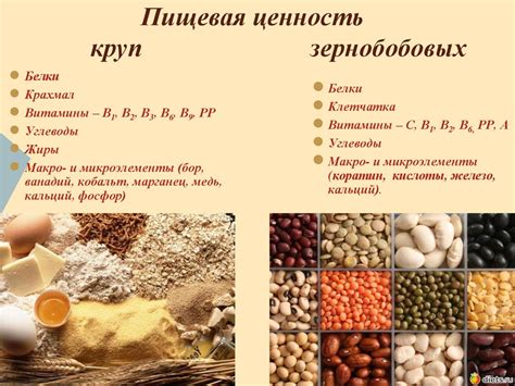 Технология производства кулинарных изделий из круп бобовых культур
