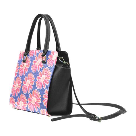 Pink Daisy Pattern Classic Shoulder Handbag Model 1653 Id D575327
