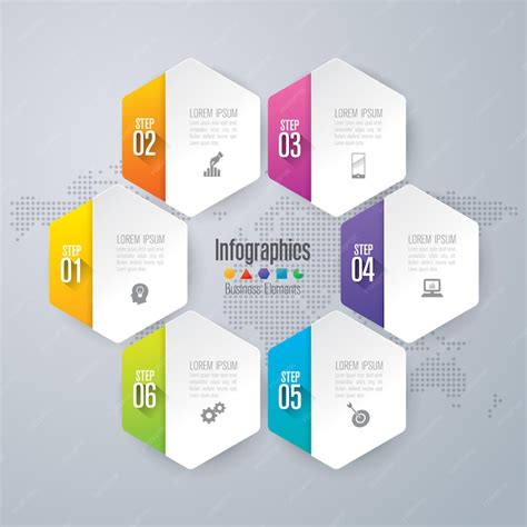 Premium Vector Info Graphic With Colored Design Round Pointer Template