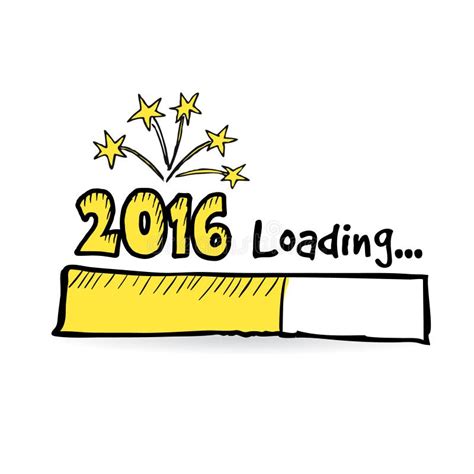 Loading Bar With Fireworks New Year Anniversary Or Party Concept