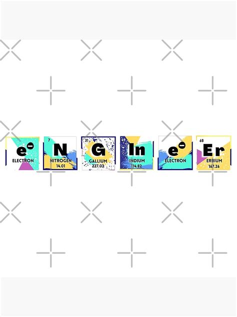 Engineer Vers 4 Unique Periodic Table Engineering Photographic Print