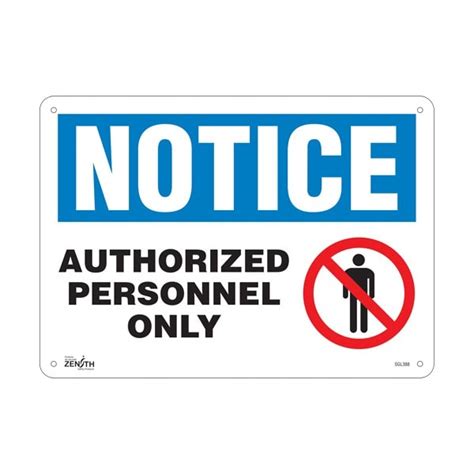 Authorized Personnel Only Sign