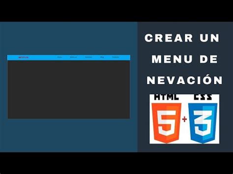 Guía para crear una barra de navegación en HTML y CSS