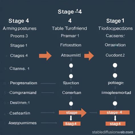 A Table Which Illustrates Moving Through A Process From Stage 1 To
