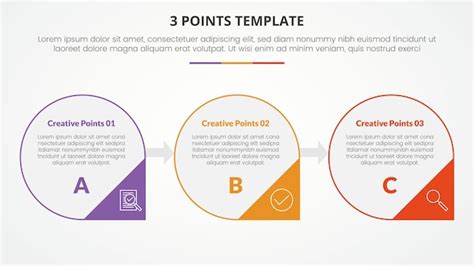 Premium Vector 3 Points Stage Template Infographic Concept For Slide