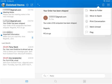How To Delete Emails In Outlook For Ios