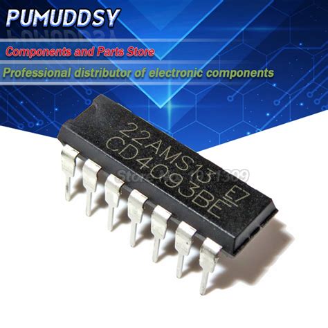 10pcs Cd4093be Cd4093 Dip Dip 14 Cd4072be Cd4072 Cd4073be Cd4073
