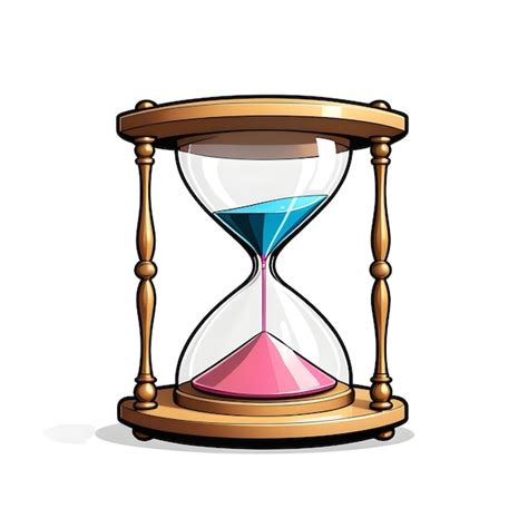 Векторная иллюстрация песочных часов изолированная на белом фоне