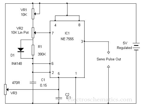 Servo Motor Controller Circuit Diagram