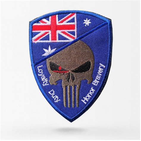Australian Flag Skull Patch Kula Tactical
