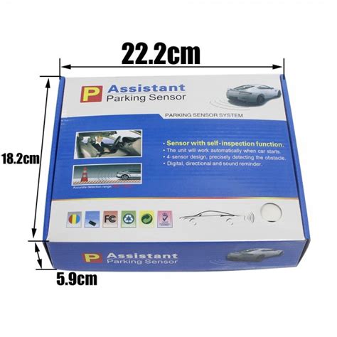 Car Backup Reverse Assistant System Buzzer Alarm Kit With 2 Black Rear