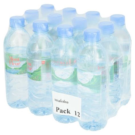 มองต์เฟลอ น้ำแร่ธรรมชาติ น้ำดื่ม ขนาด 500ml ยกแพ็ค 12ขวด Mont Fleur