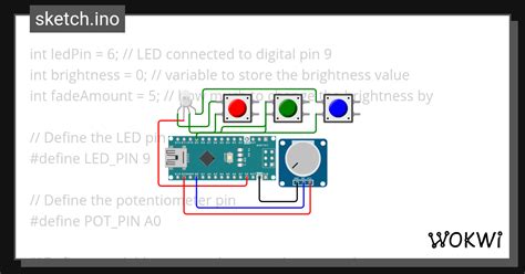 Dimmable Rgb Led Wokwi Esp32 Stm32 Arduino Simulator