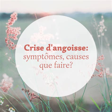 CRISE D ANGOISSE Que Faire Psychologue Clermont Ferrand