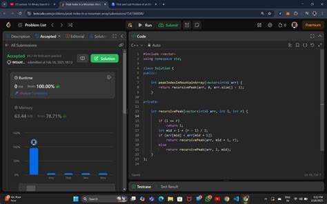 100daysofcode binarysearch codinginterview interviewprep… akash satao