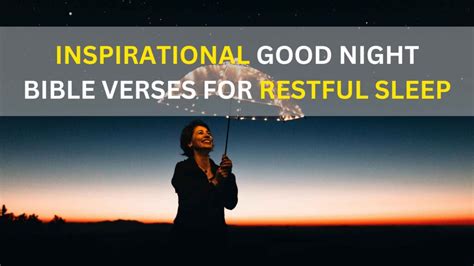 Inspirational Good Night Bible Verses For Restful Sleep Bibleza