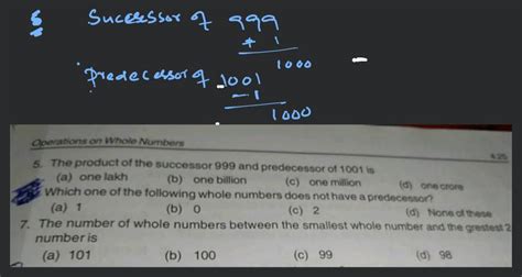 The Number Of Whole Numbers Between The Smallest Whole Number And The Gre