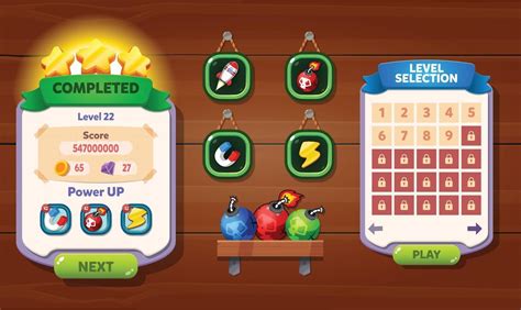 Casual Game UI Menu Pop Up Buttons 3132286 Vector Art At Vecteezy