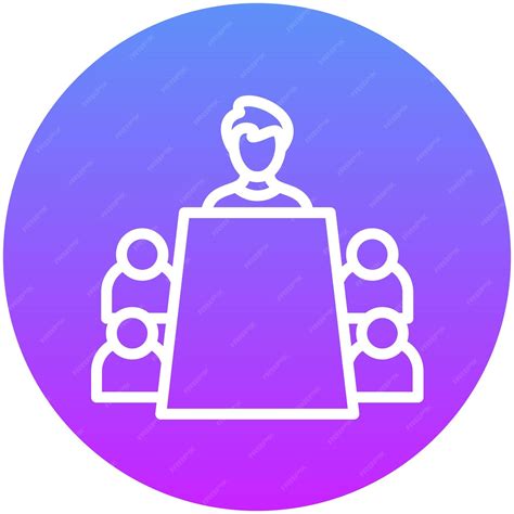 Premium Vector Conference Vector Icon Illustration Of Business Training Iconset