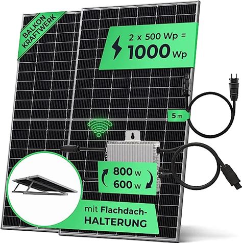 Solarway Balkonkraftwerk 1000w Komplett Steckdose 600w800w Ausgang