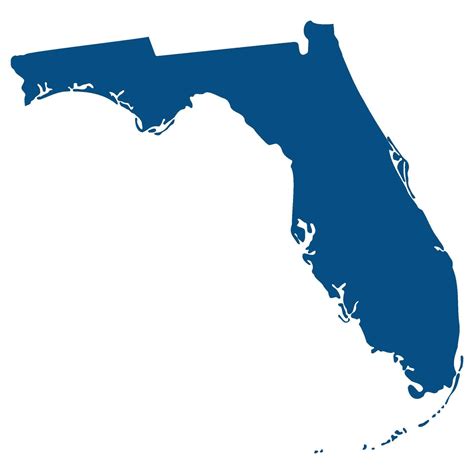 Florida State Map Map Of The Us State Of Florida 35791361 Vector Art