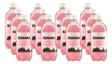 12 Pack Bebida Kosako Algodón De Azúcar 600 Ml Envío Gratis