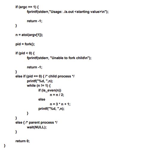 Solved Use The Following C Code To Find The Output For N Chegg