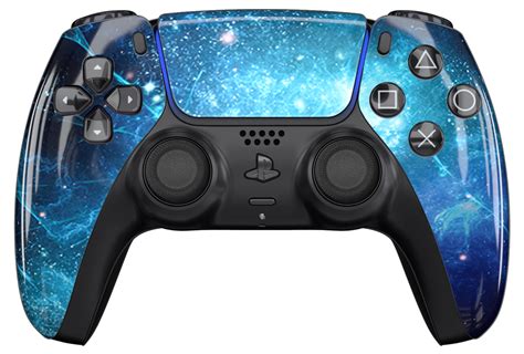 Cool Galaxy Ps5 Controller With Black Buttons And Back Shell The Controller People
