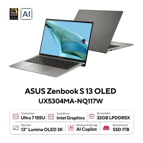 Laptop Asus Zenbook S 13 Oled Ux5304ma Nq117w